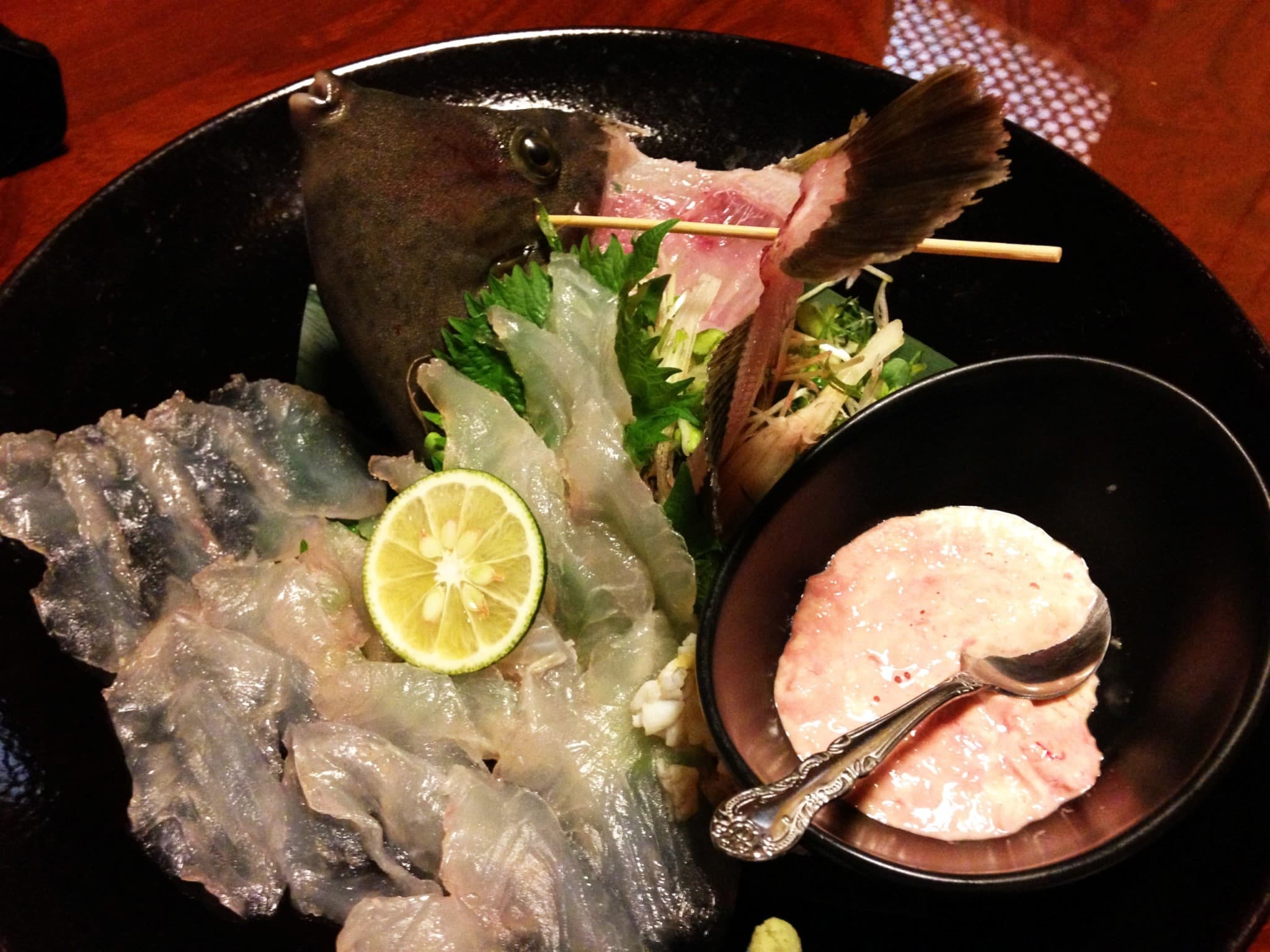 Eating Fugu in Tokyo, a raw lobster and whale soup - Chris Travel Blog