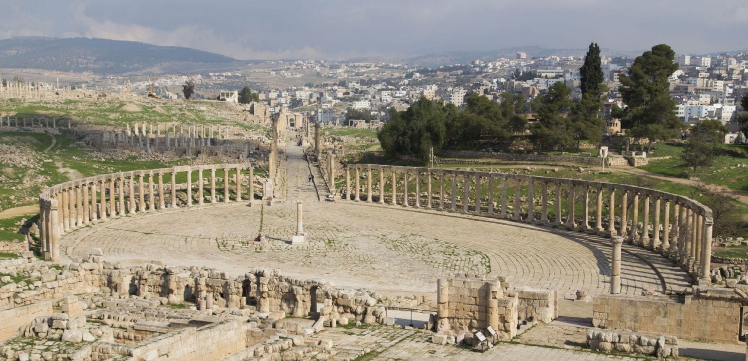 JORDAN - Roman ruins of Jerash, Umm Qais and the Ajlun Castle in a day ...