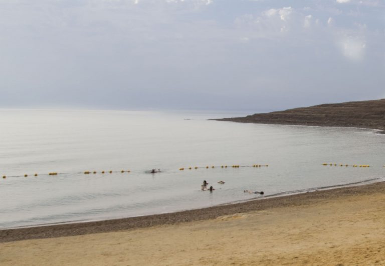Floating in the Dead Sea & baptism site of Jesus